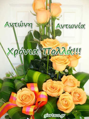 Αντώνη Αντωνία Χρόνια Πολλά !! - Giortazo.gr